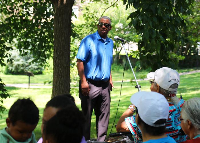PHOTOS: Admiring the new Tarzan Brown memorial marker in Wilcox Park ...