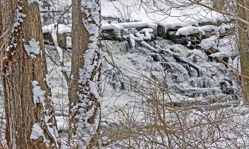 PHOTOS: A winter view of dam at Clark Falls | North Stonington ...