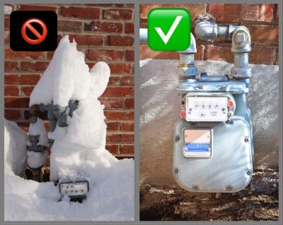 Residents are encouraged to monitor natural gas meter and furnace vent ...