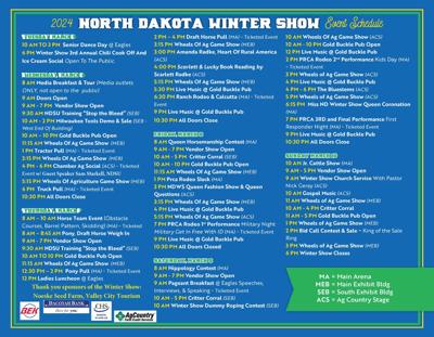 NDWS 2024 Events Schedule... | News | times-online.com