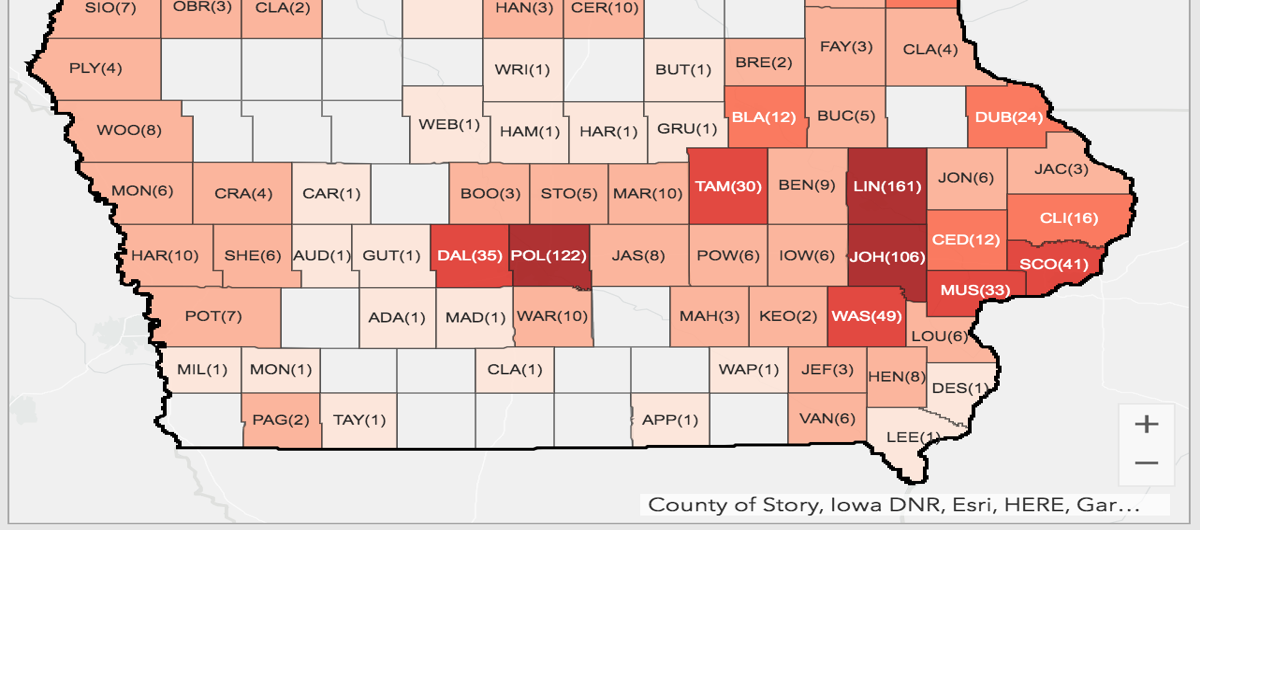 New Iowa COVID-19 cases include Franklin, Grundy, Hamilton counties ...