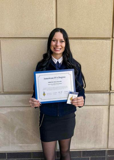 McClellan earns prestigious American FFA Degree | News | timescitizen.com