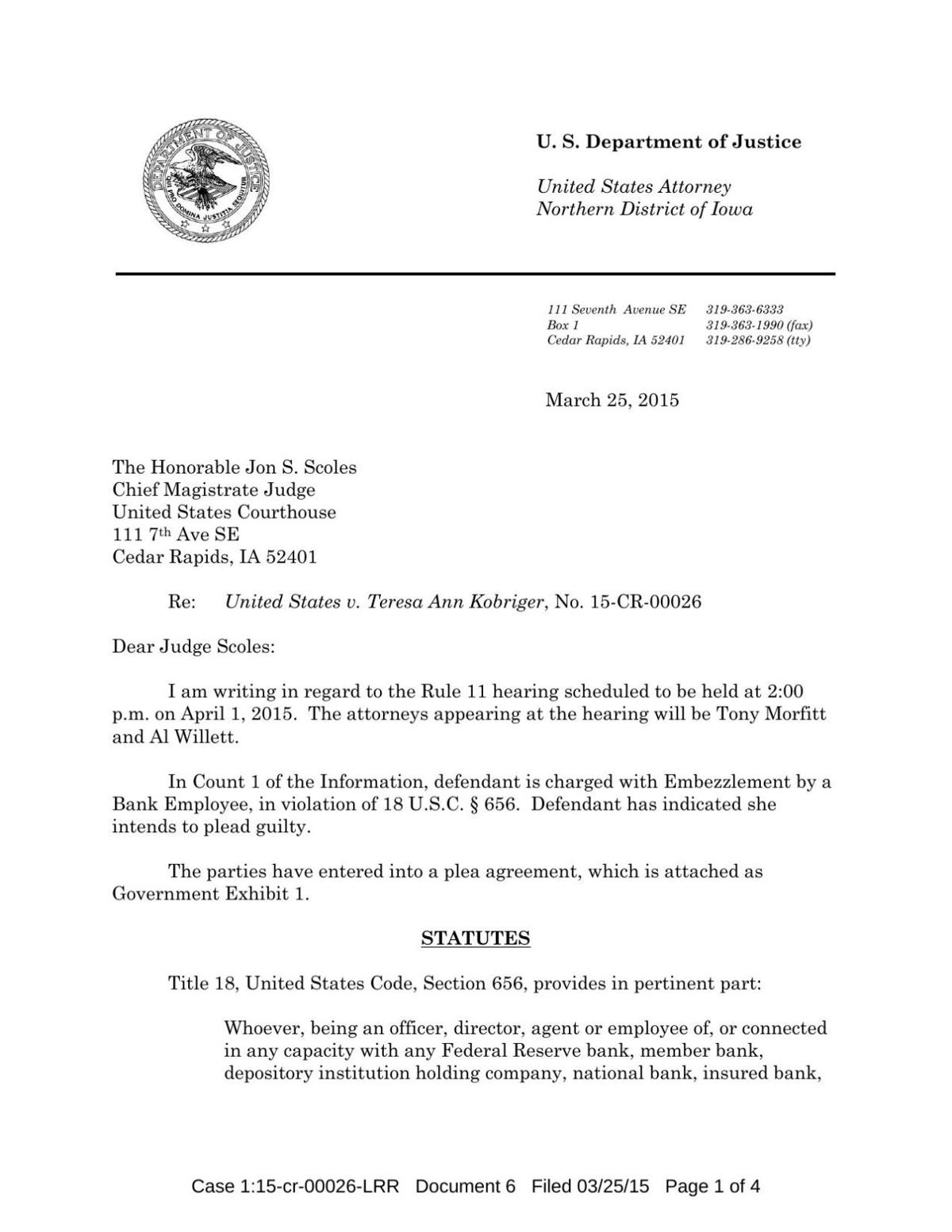 Kobriger Rule 11 Letter | | timescitizen.com