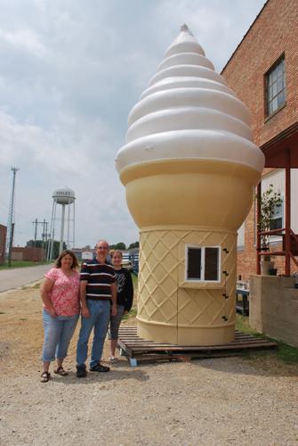 Give it a swirl! Kurth’s construct ‘world’s biggest’ ice cream cone ...