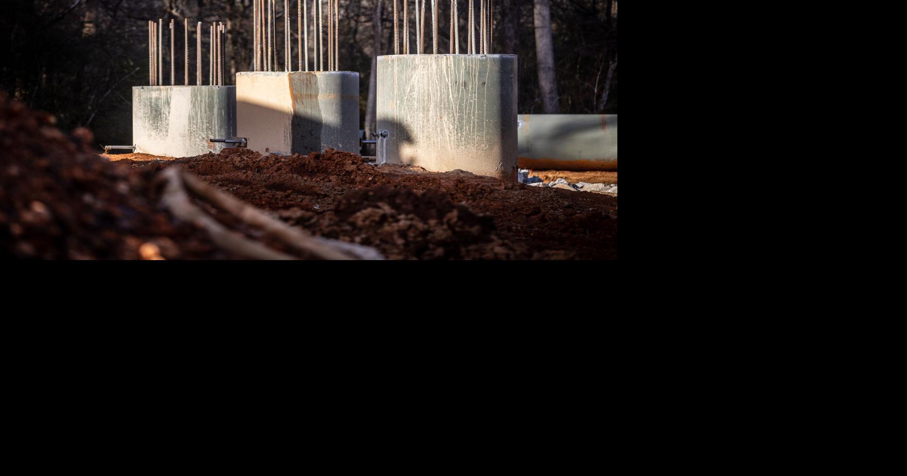Support piers are visible at Lauderdale 16 bridge project site | Local ...