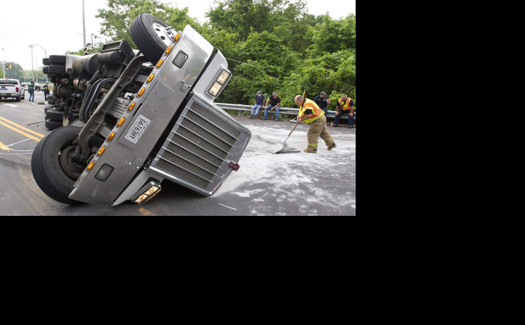 Overturned truck causes traffic issues | Daily News Summary ...