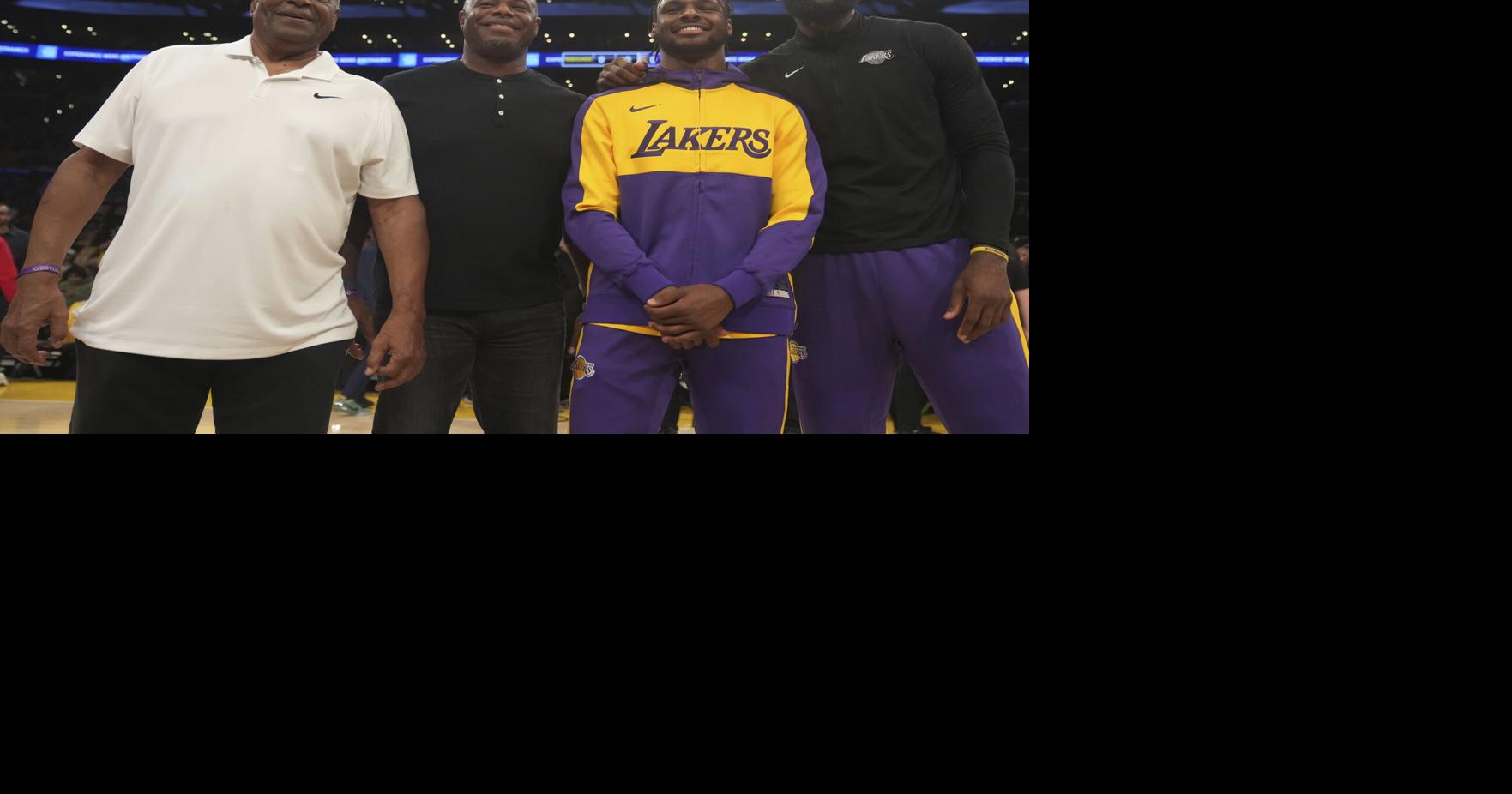 Father-son time: LeBron and Bronny James play way into NBA history ...