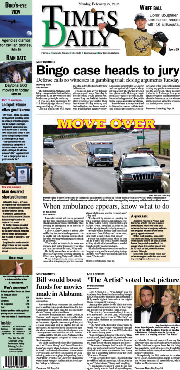 Today's front page | Archives | timesdaily.com