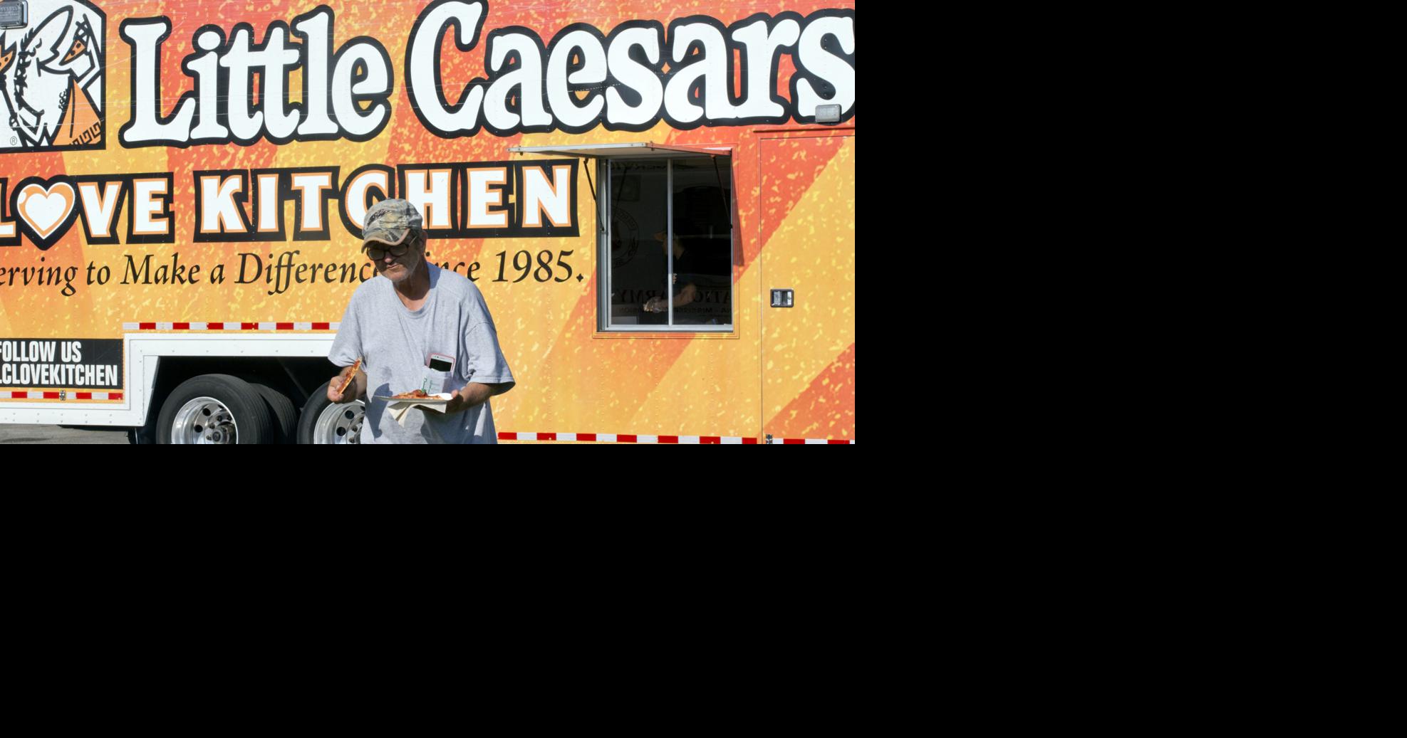 Little Caesars Love Kitchen hands out free pizza at the Salvation Army ...