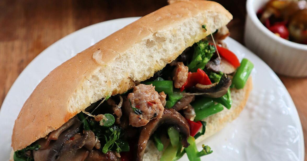 Sausage and broccoli rabe sub riffs on Philly classic | Food ...