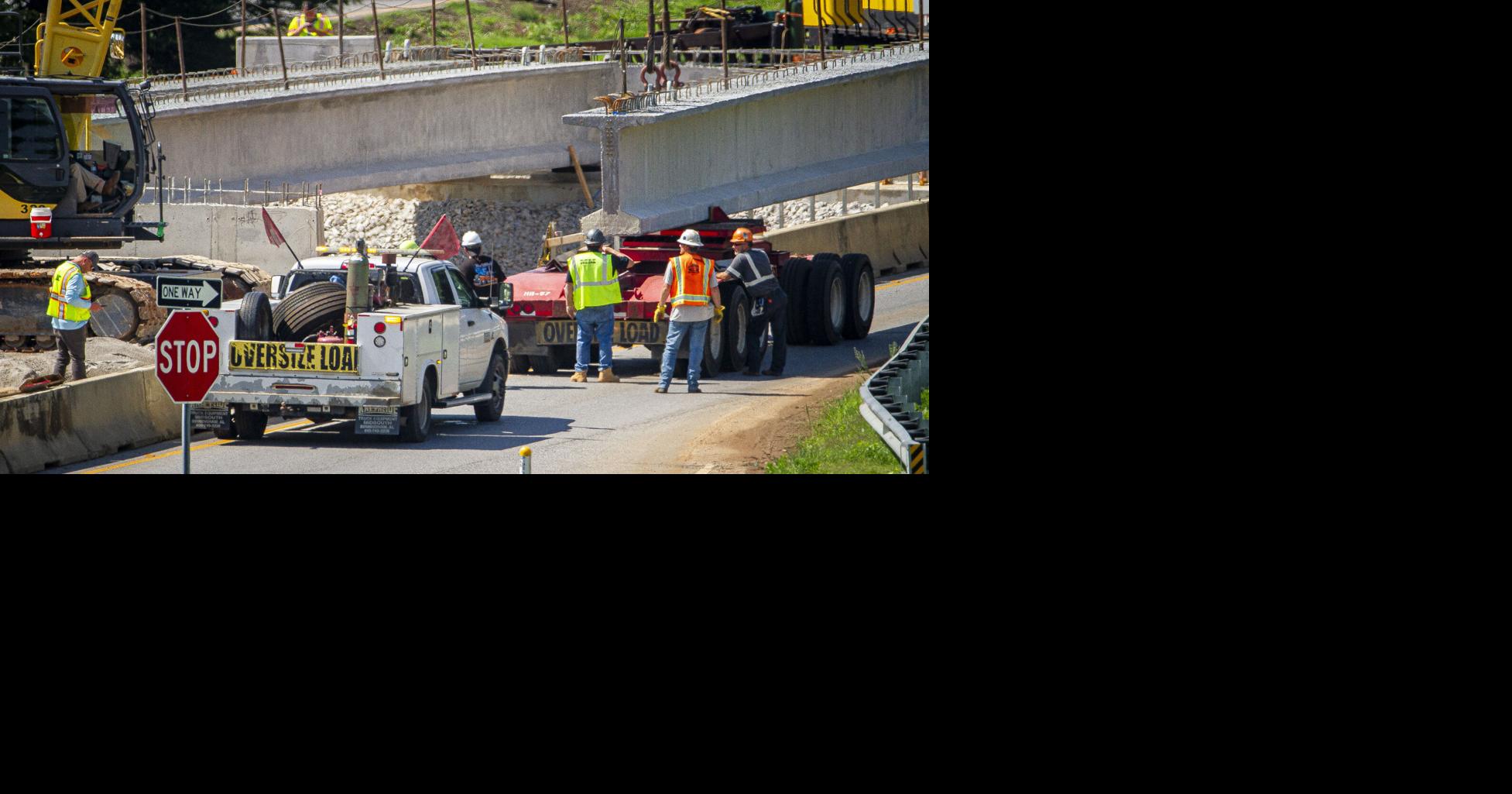 Northbound bridge girders put into place | Local News | timesdaily.com