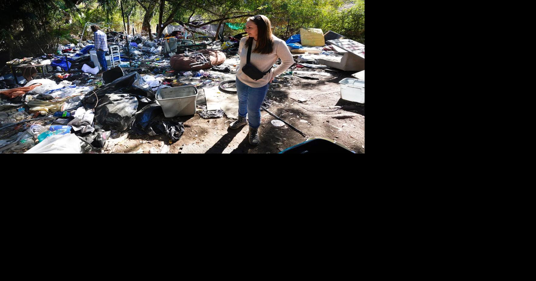 Homeless encampment: Couple works to clean up the area | | timesdaily.com