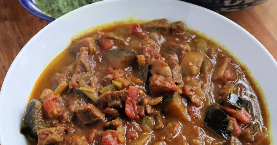 Gretchen's table: Beef and eggplant curry offers adapted Indian flair ...
