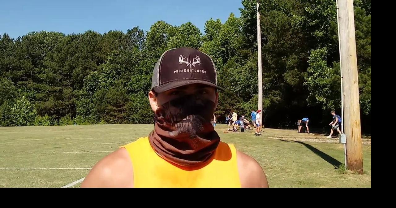 Wilson football player Dylan Crouch speaks after first summer practice ...