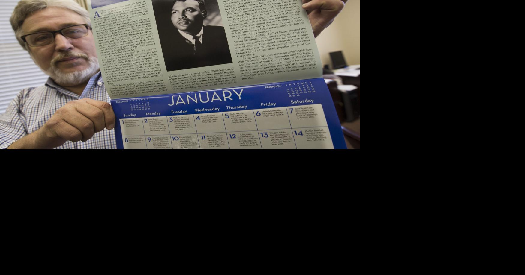 Arthur Alexander featured in 2017 AT&T calendar | News | timesdaily.com