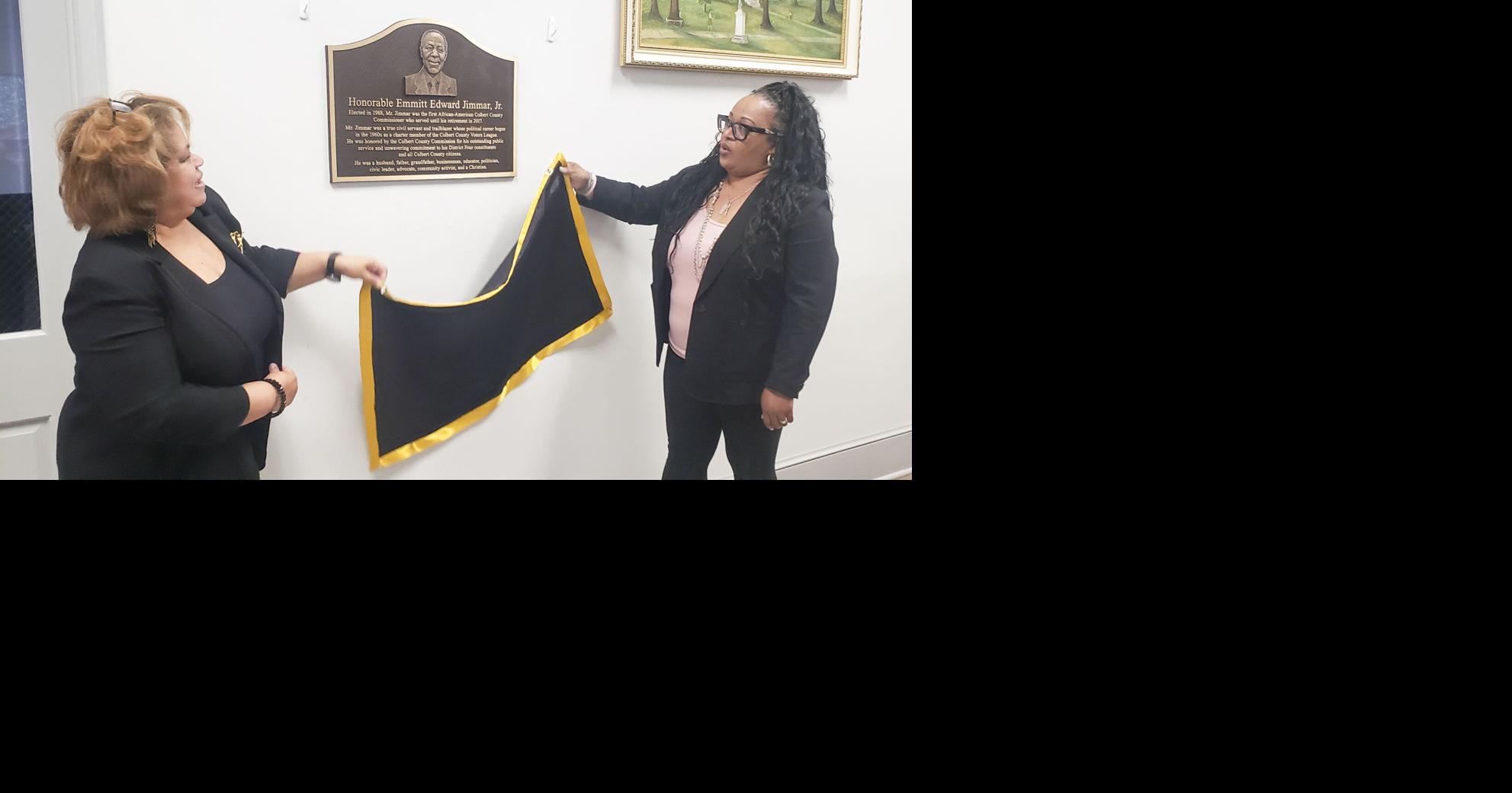 Plaque honoring Colbert's first Black commissioner unveiled | Local ...