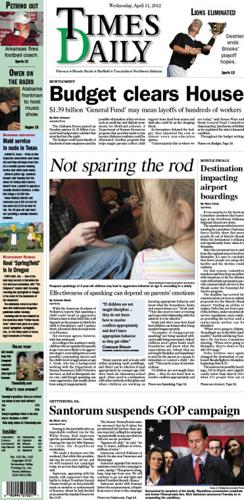Today's front page | Archives | timesdaily.com