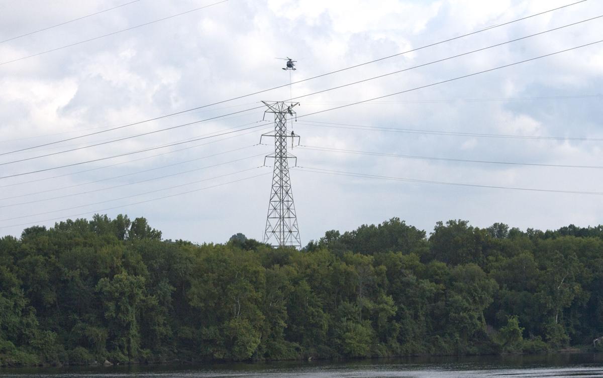 TVA pulls power lines across the Tennessee River and local power outage ...