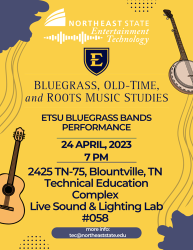 ETSU Bluegrass Band coming to Northeast State on Monday | Arts & Entertainment | timesnews.net