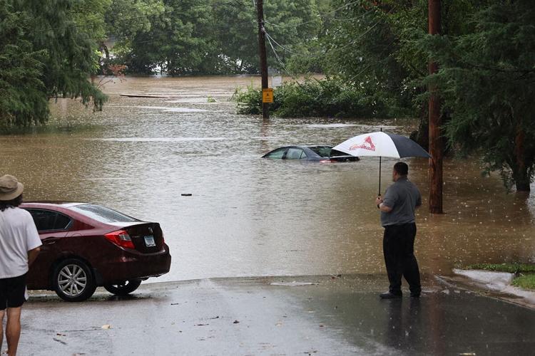 Record Rainfall Causes Flash Flooding In Webster Groves, Rock Hill ...