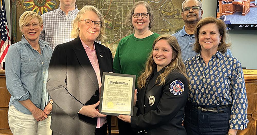 City Honors 2025 Firefighter Of The Year Hannah Jones | Webster ...