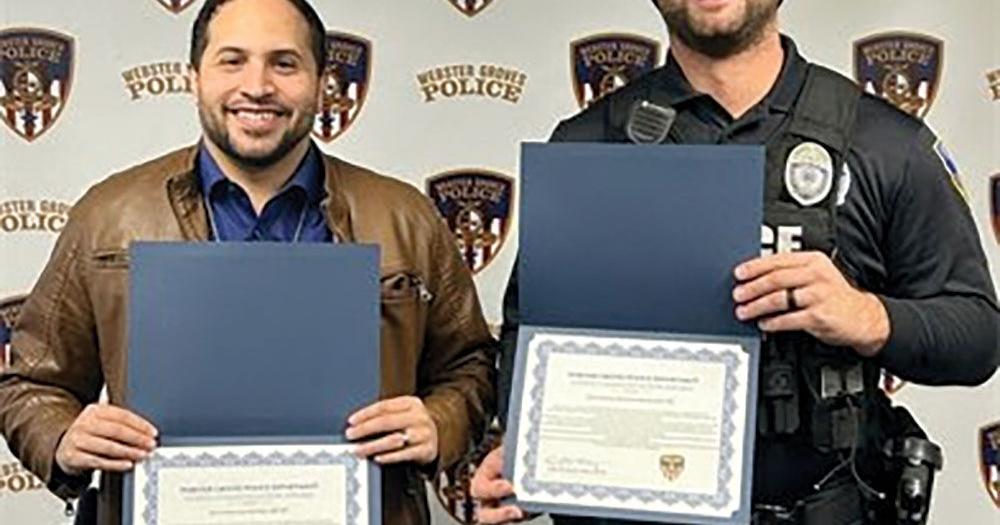 Webster Police Officers Earn Chief’s Award | Webster Kirkwood Times ...