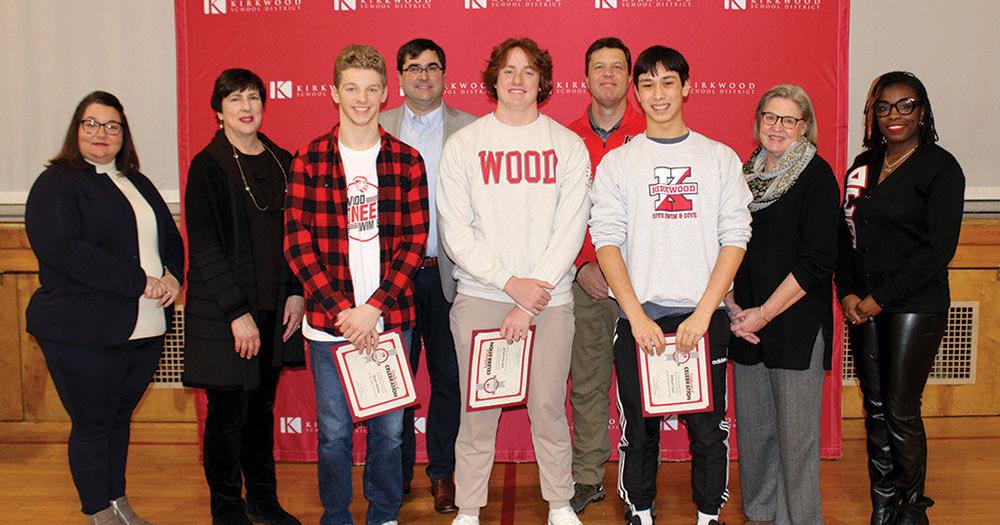 Kirkwood High Swimmers Honored By School Board | Webster Kirkwood Times ...