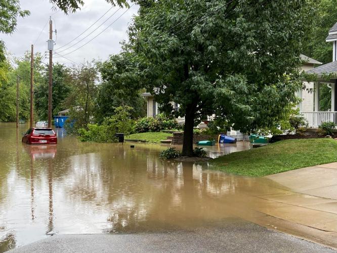 Record Rainfall Causes Flash Flooding In Webster Groves, Rock Hill ...