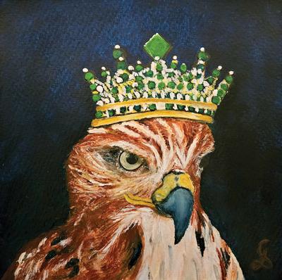 “Lady Hawk” Painting Inspired By Times Article | Webster Kirkwood Times ...