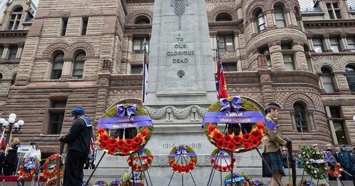 Remembrance Day ceremonies taking place across Toronto