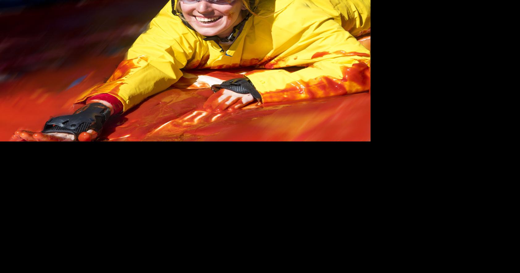 Brett Lawrie brings Pringles Ketchup Slippery Slide to Toronto