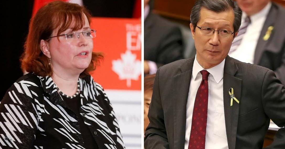 Liberal cabinet ministers Michael Chan and Tracy MacCharles, MPP Grant ...