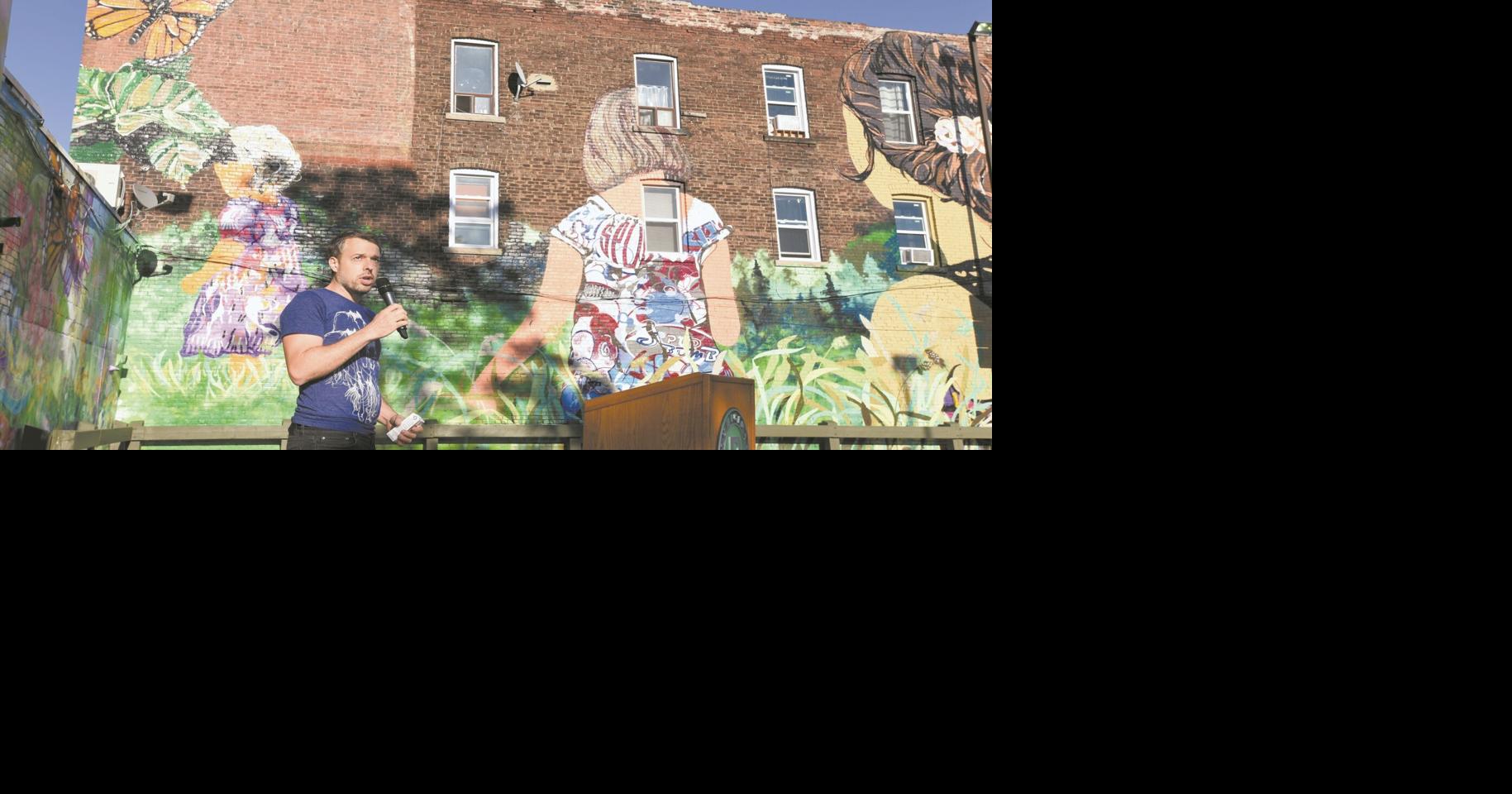 New mural unveiled on Beatrice Street honours Garrison Creek's Bickford ...