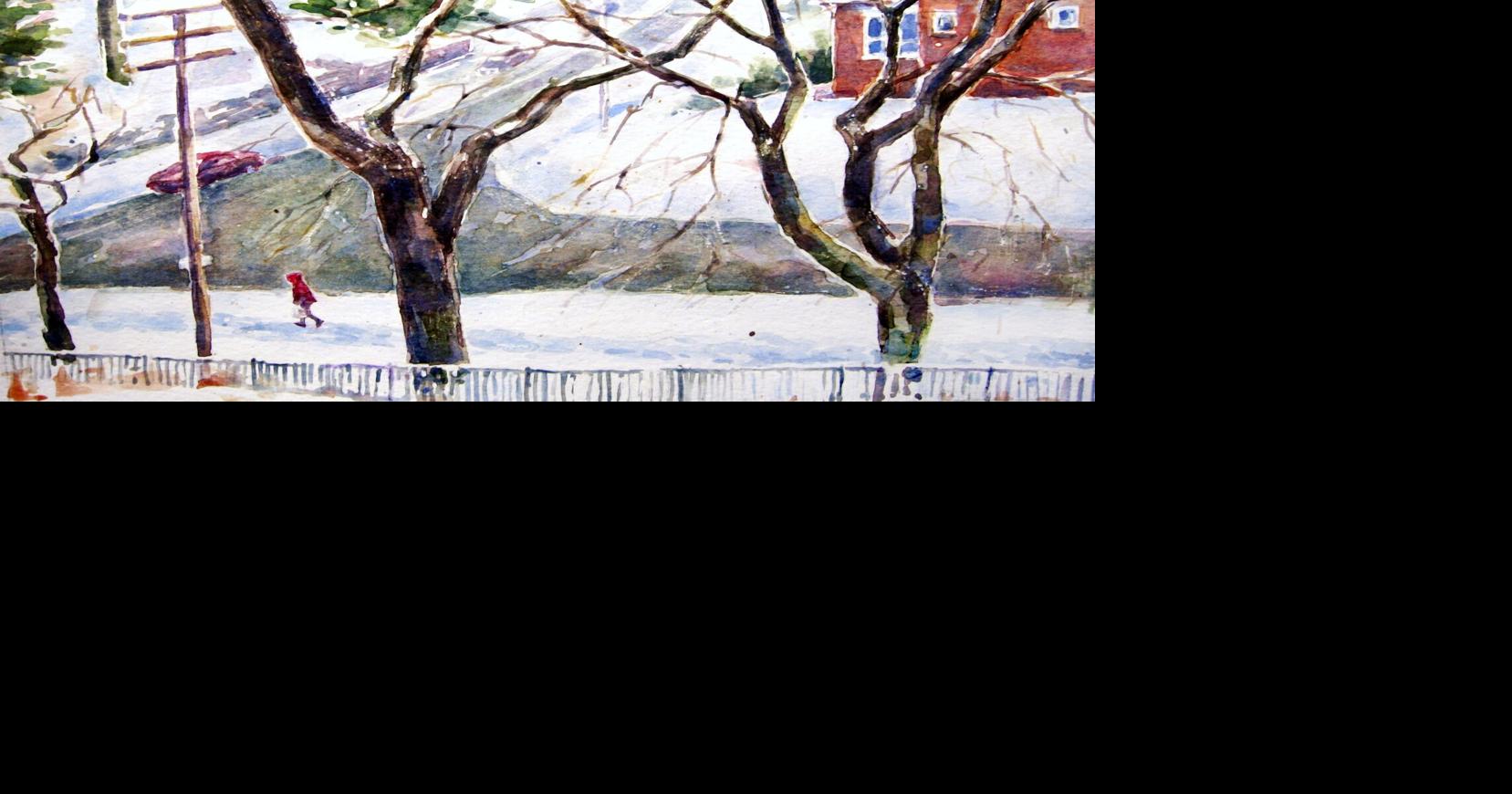 WINTER ART: Frances Hallman-Chong creates art from the views of her ...