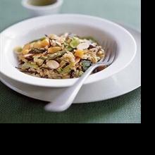Wild rice risotto with almonds and spring vegetables | Food And Drink ...