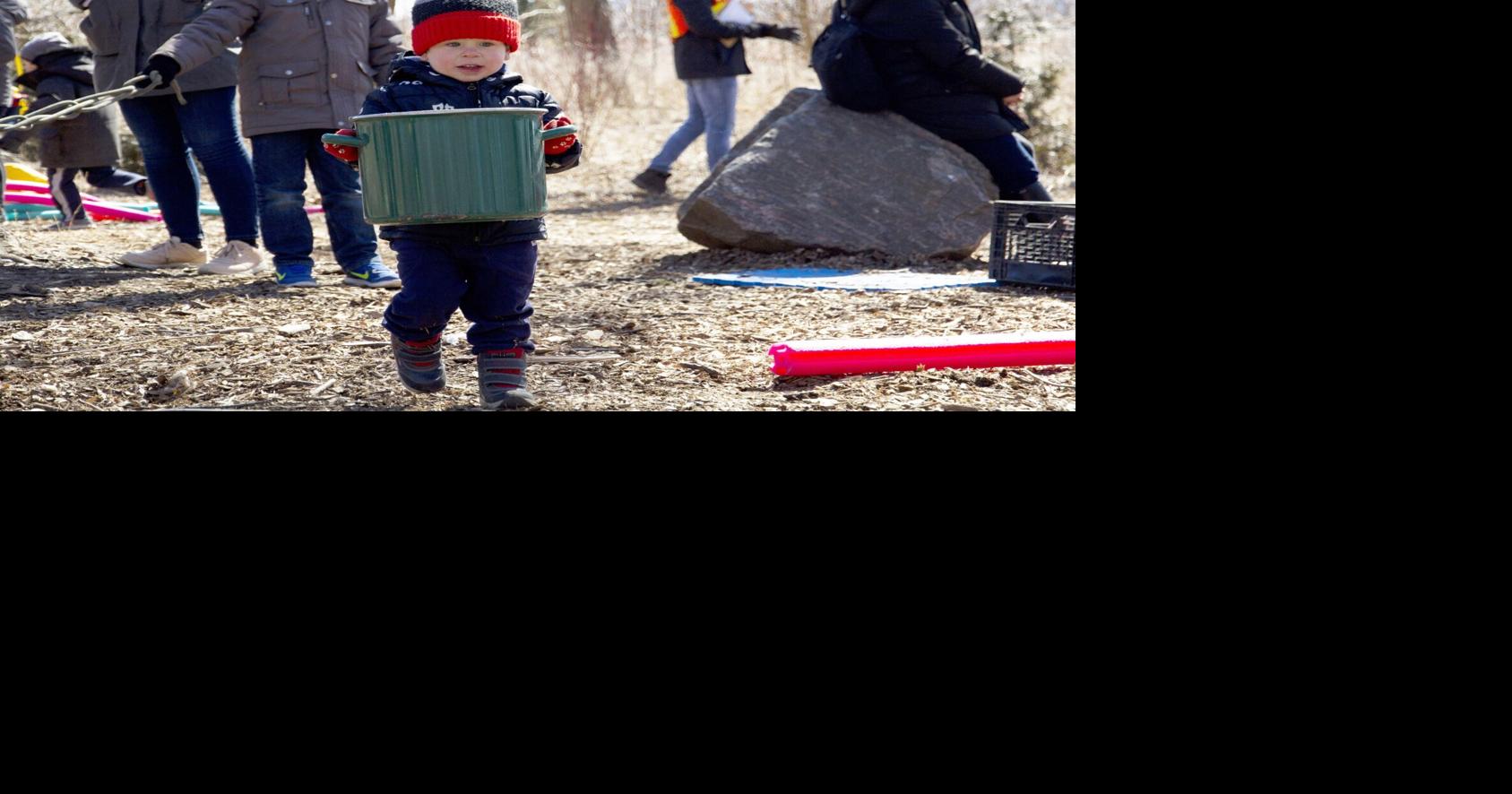 Children have fun at pop-up playground at Downsview Park