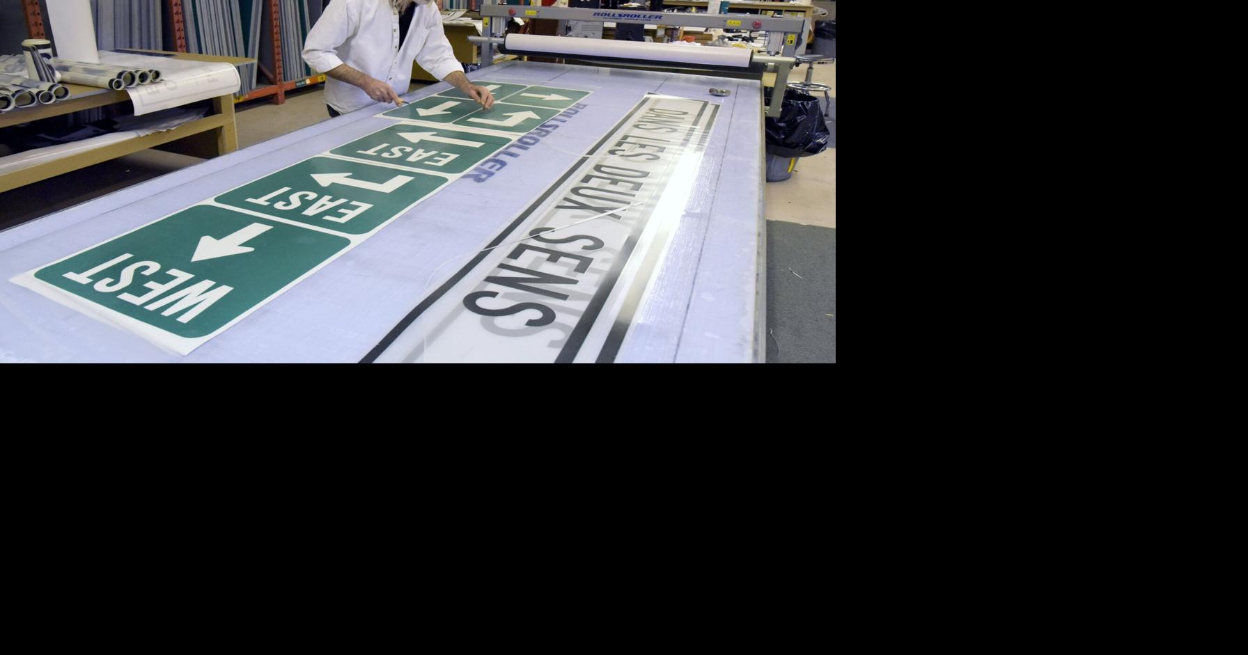Provincial Sign Shop in Etobicoke is where Ontario road signs are made