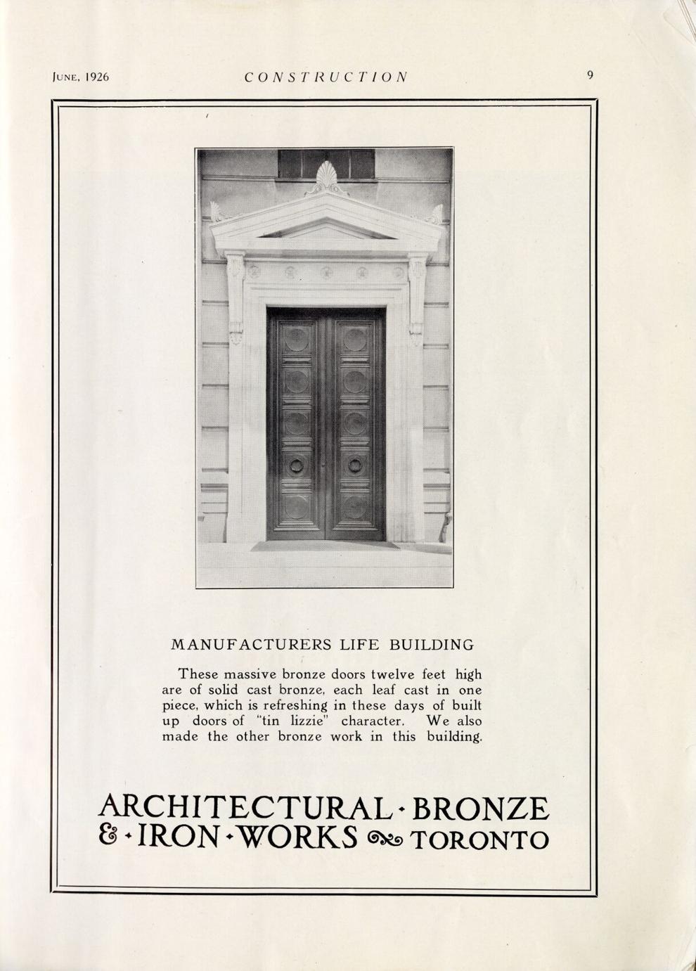 Historic photos of Toronto building shared in its 100th year