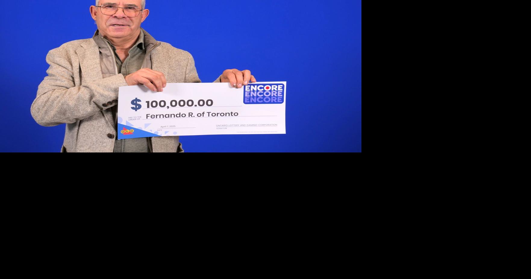 Toronto grandfather checks winning Encore ticket three times