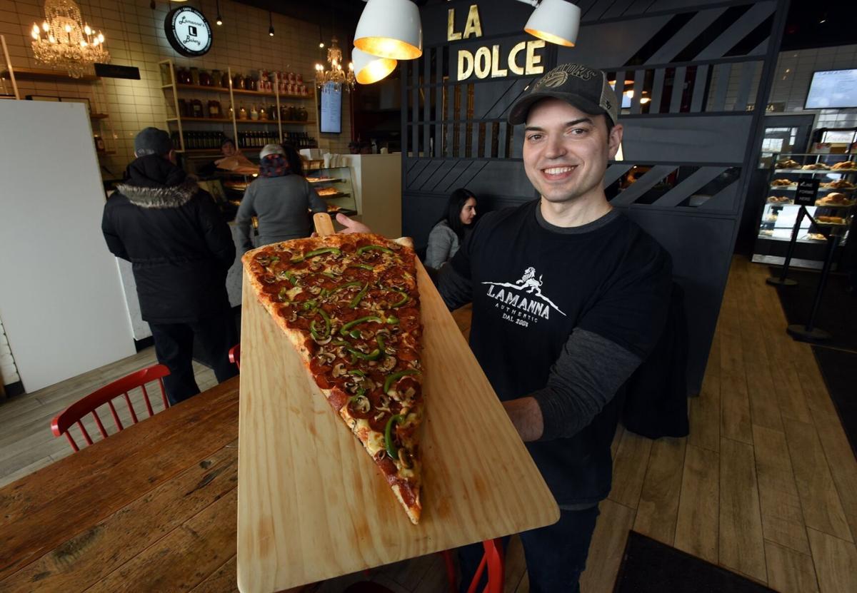 Lamanna’s serves up Toronto’s ‘largest’ pizza slice and rich desserts