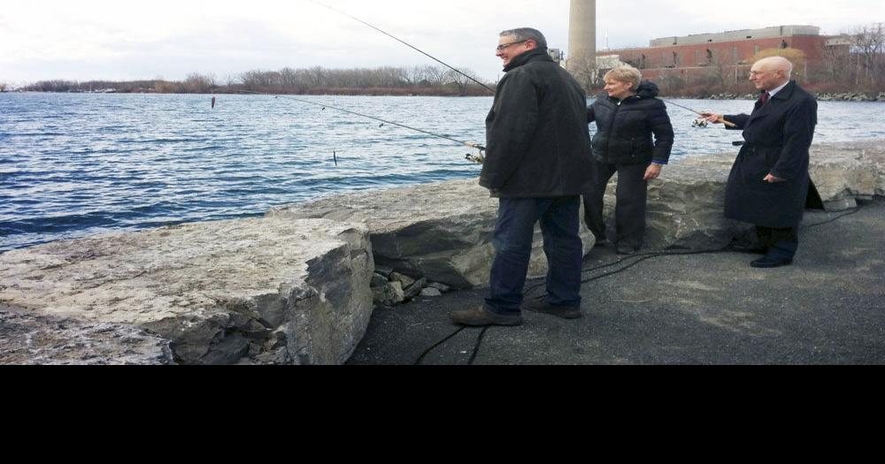 Torontonians can go fishing at the new Outer Harbour Recreational Pier ...