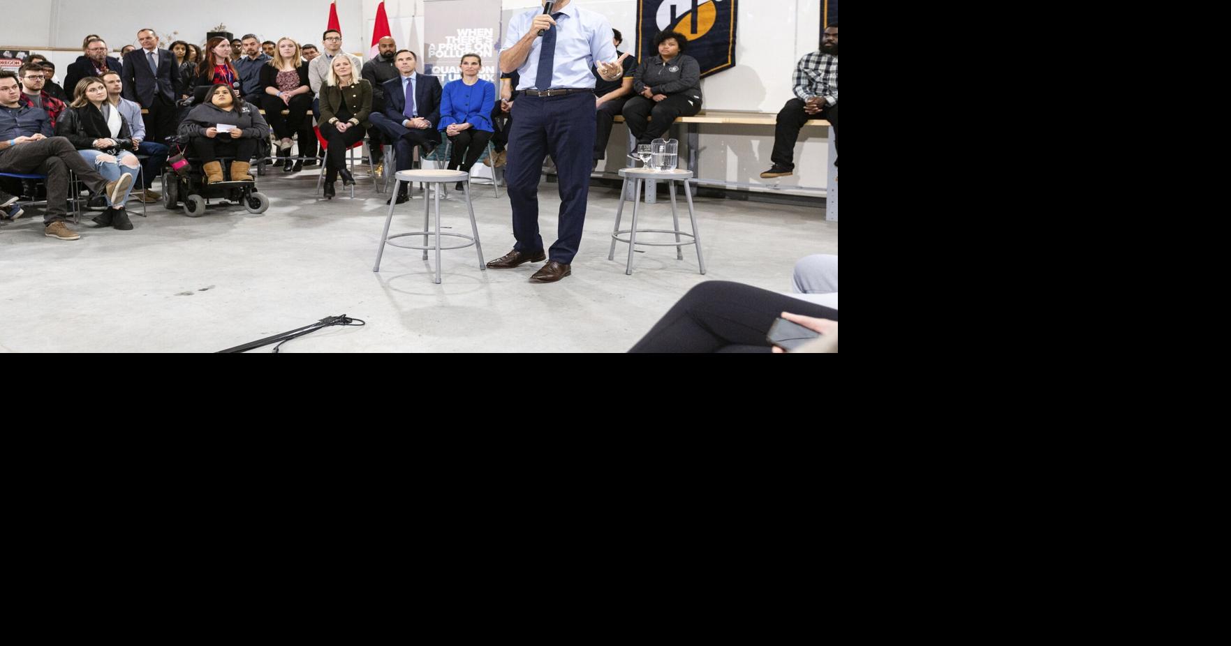 Justin Trudeau talks climate change with Humber College students