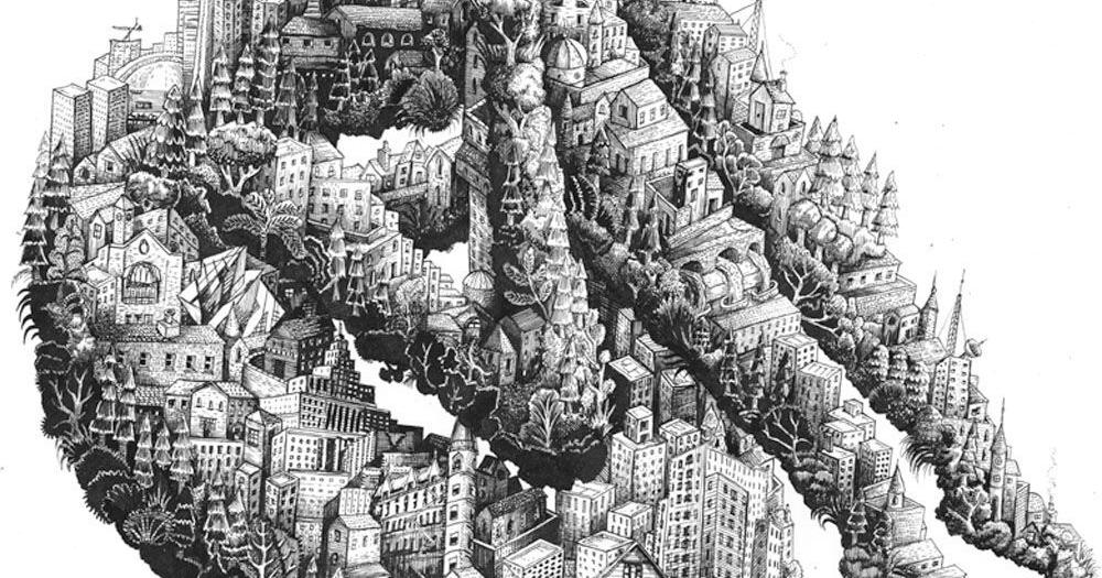 Large black-and-white mural by U.K. artist Phlegm coming to Yonge and ...