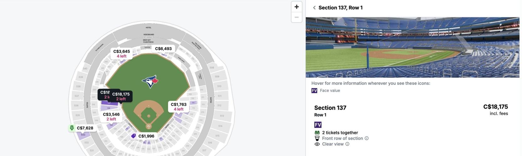 Blue Jays playoff tickets for sale