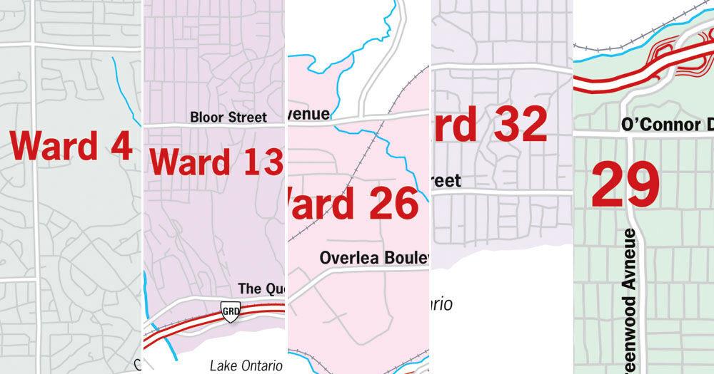 5 Toronto wards with highest voter turnout in 2010 municipal election