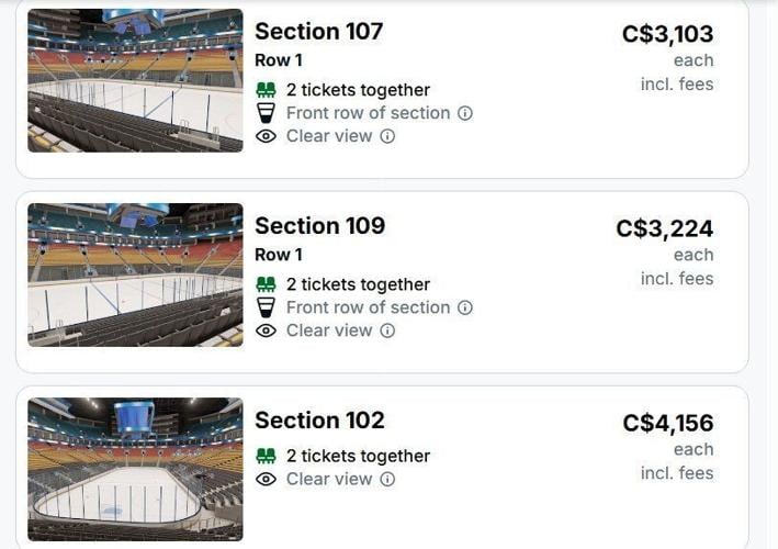 Maple Leafs resale playoff tickets already going above $7K