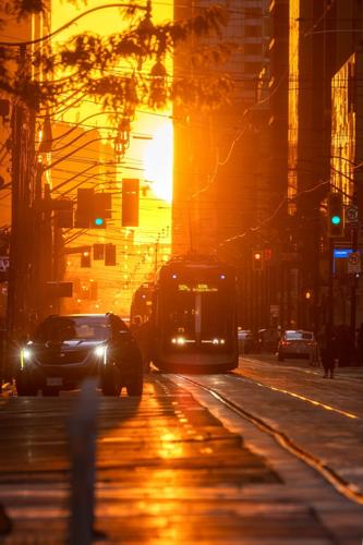 Toronto gets one of its best sunsets of the year in October