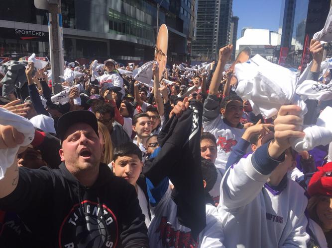 'Jurassic Park' in full roar; Toronto Raptors fans catch NBA playoff ...