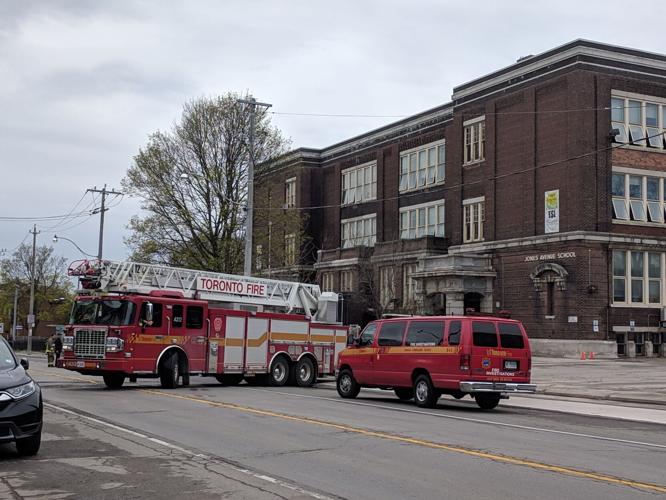 Four-alarm fire strikes Jones Avenue Adult Centre in east Toronto