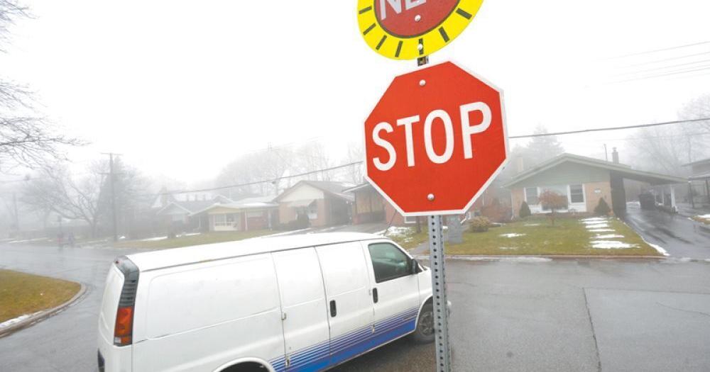 Are Scarborough's stop signs contributing to global warming?